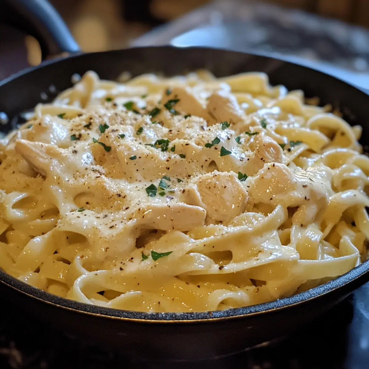 Easy One-Pot Chicken Alfredo Pasta: Creamy Comforting Meal
